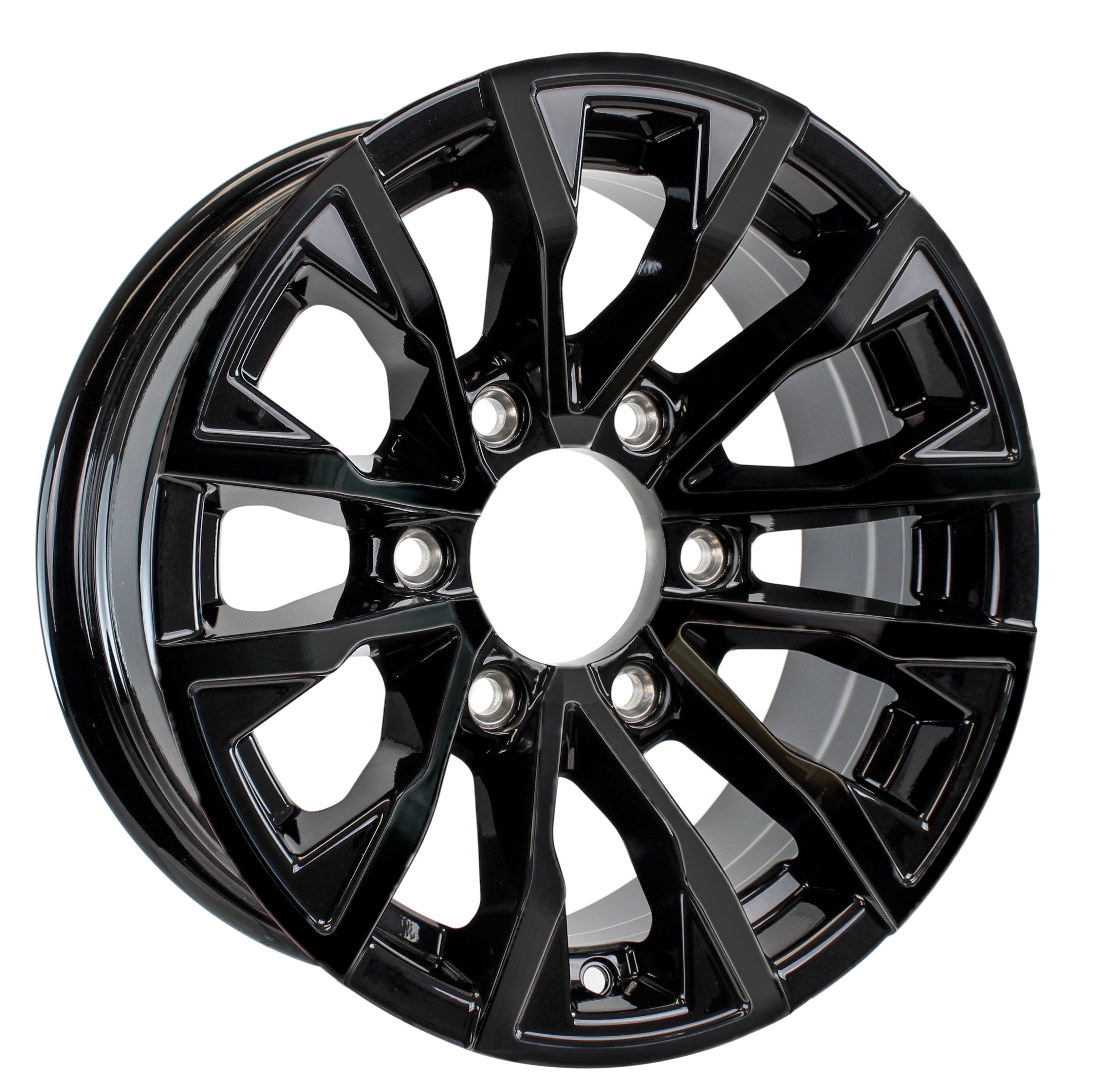 eCustomrim Aluminum Trailer Wheel 16X6 16 Inch Edge BFP 6 Lug On 5.5 ...