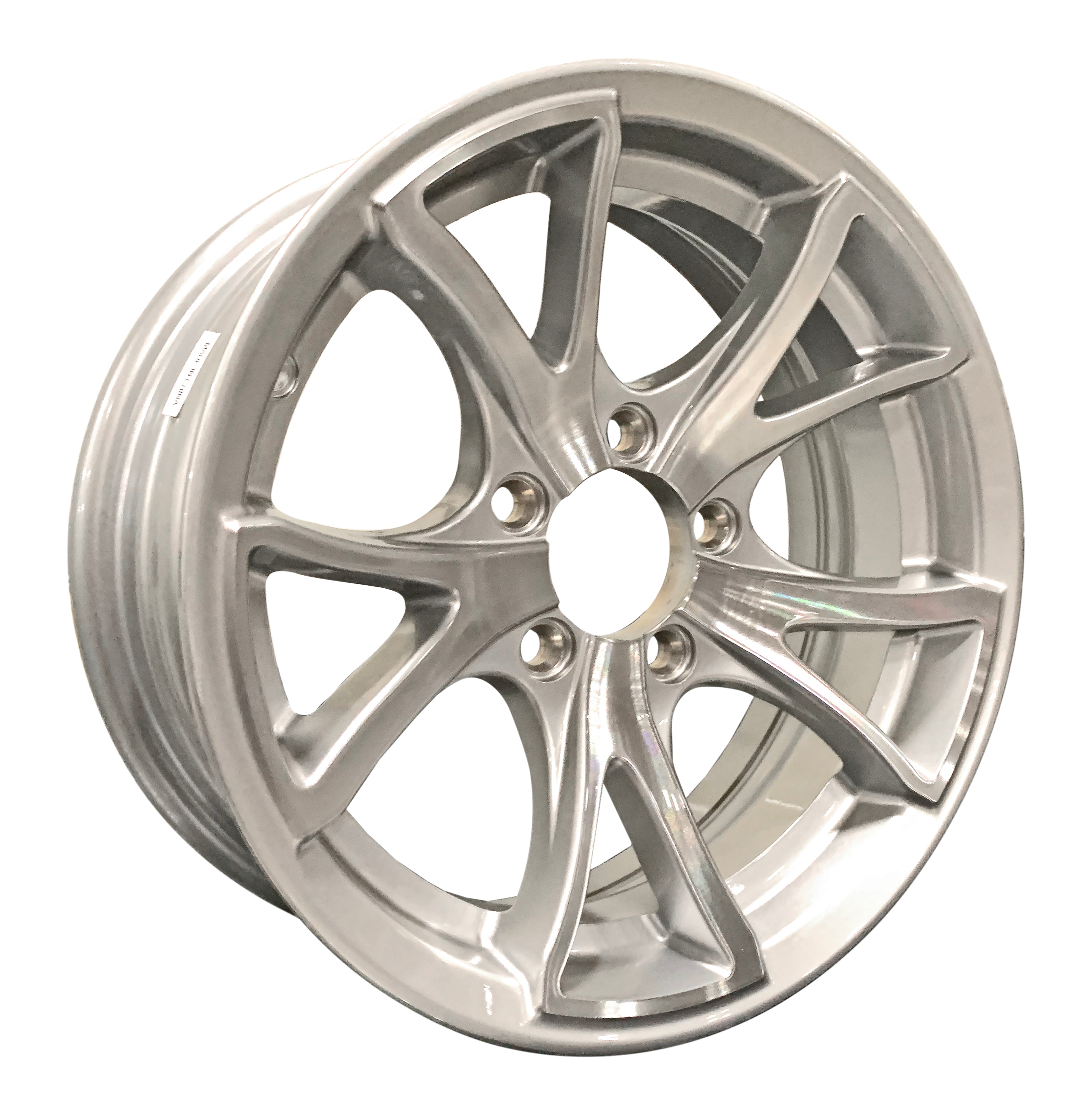 Aluminum Trailer Wheel 15X5 15 Inch Rim Silver Machined 5 Lug YC115554 ...